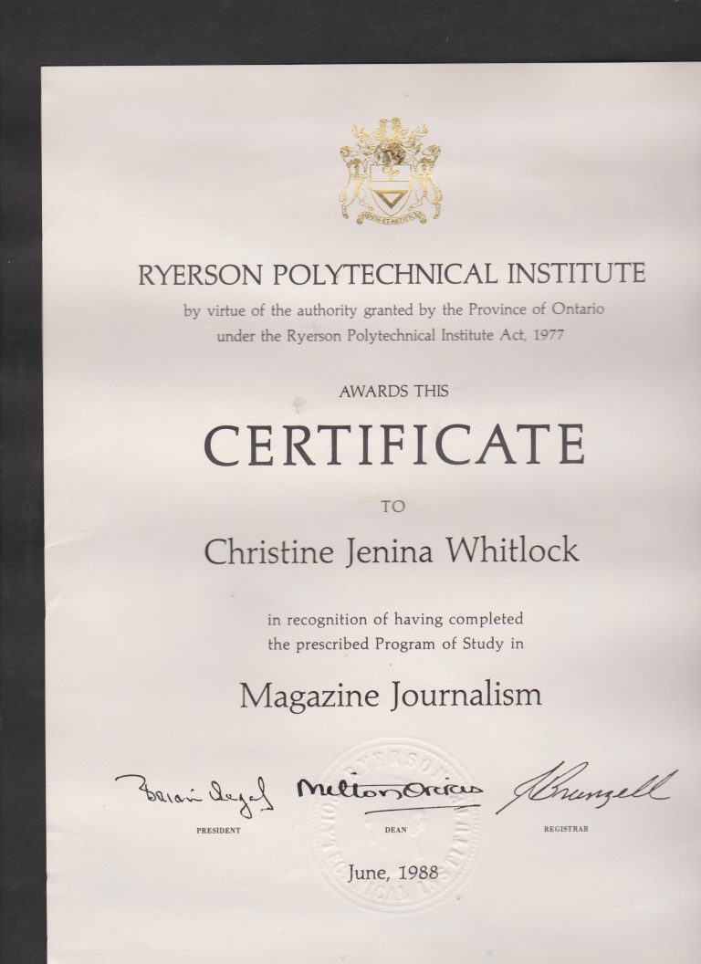 CJ Creative Productions » Certificates and Awards